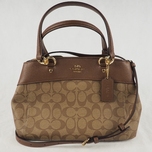 Coach | Bags | Coach Mini Brooke Carryall Bag Signature Brown | Poshmark